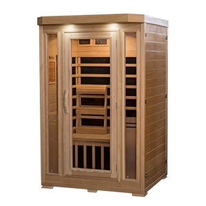 Heatwave 2-Person Hemlock Infrared Sauna with 6 Carbon Heaters & Reviews | Wayfair